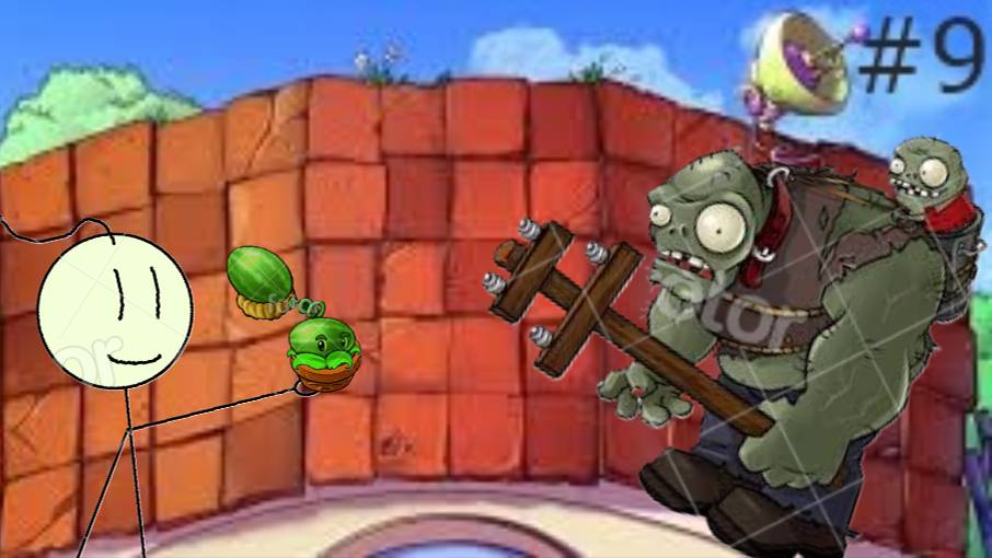 у меня едет крыша от зомби ▶ растения против зомби (PvZ) #9