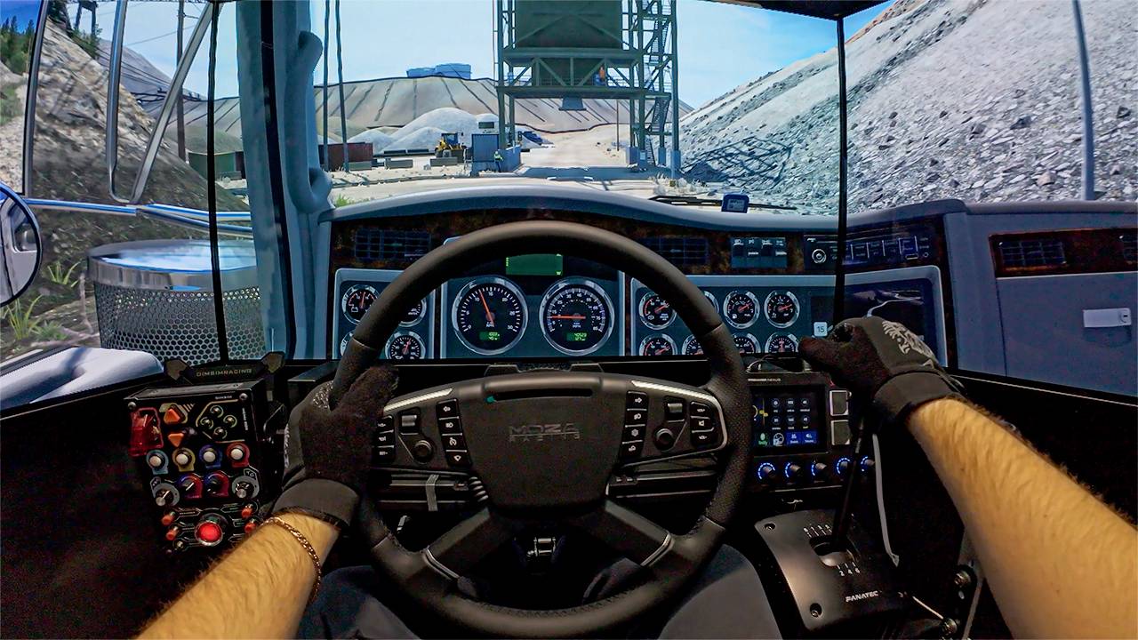 American truck simulator - преодолеваем трудности перевоза большого груза