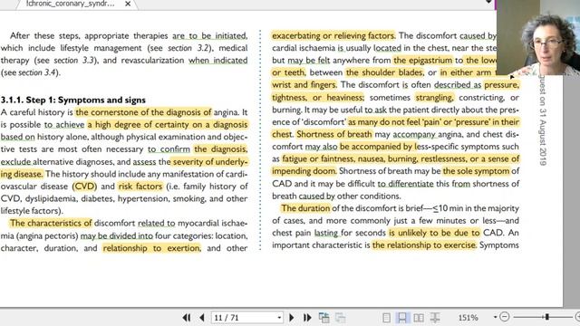 Европейские рекомендации по Хроническим Коронарным Синдромам | Часть 2 | Медицинский английский