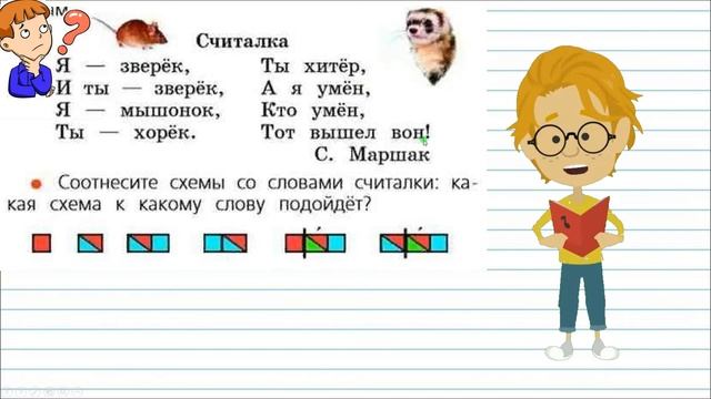 Как определить сколько в слове слогов ? 1 класс 2 часть