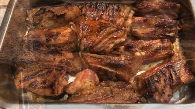 Ребра кабана глазированные