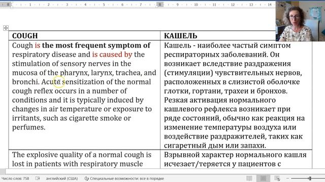 КАШЕЛЬ | ЧАСТЬ 2 | Медицинский Английский с Татьяной Глушковой