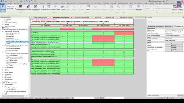 Revit Dynamo. Работа скрипта ВК на примере тестового проекта