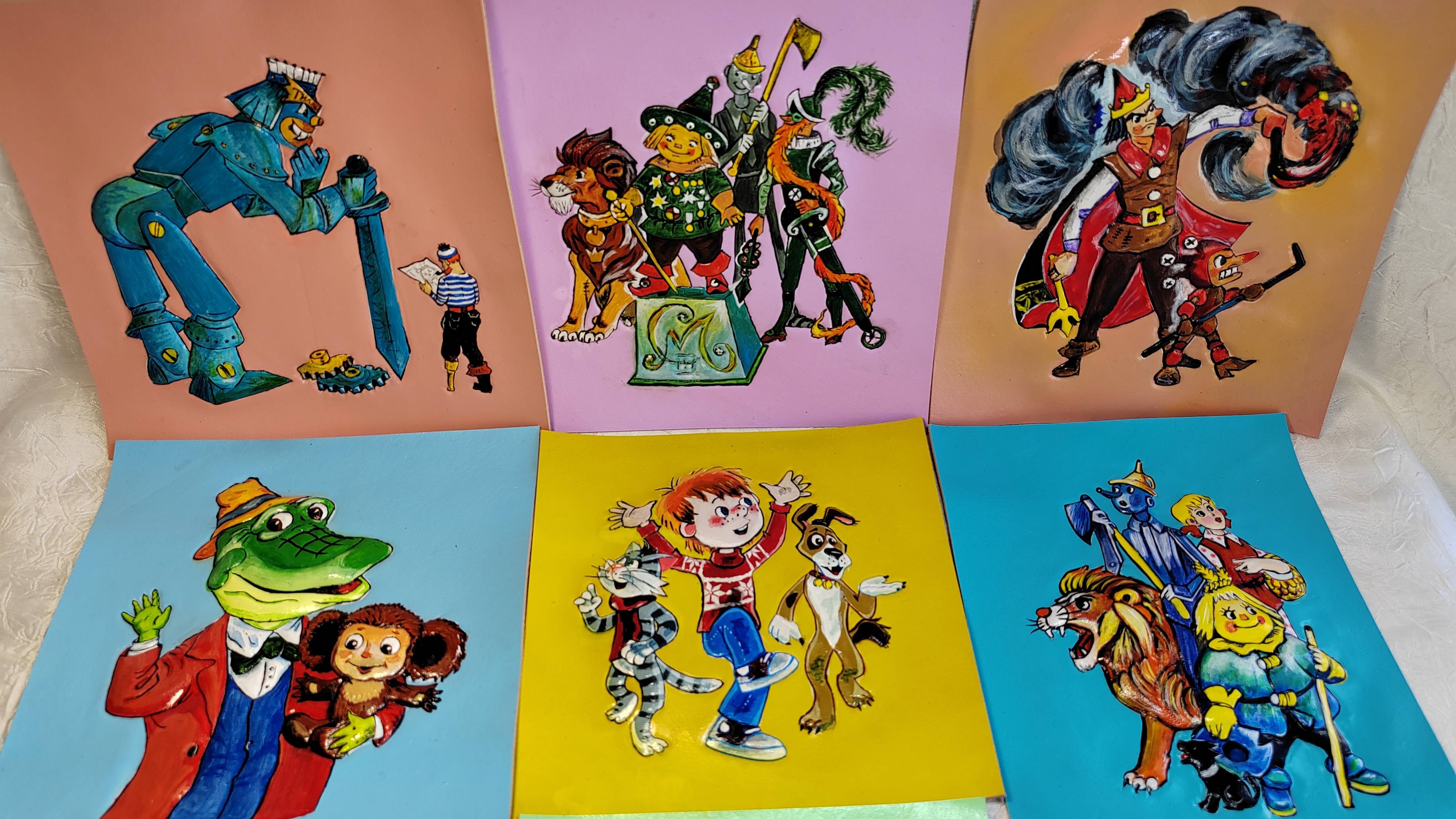 Накладки для книги. Изделия из кожи. СКСтиль. Видео обзор: Герои наших советских мультфильмов.