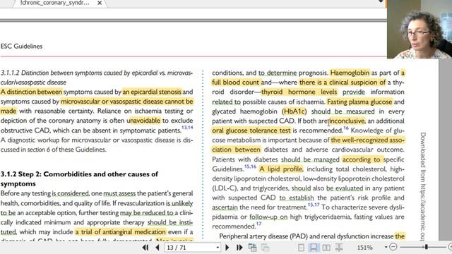 Европейские рекомендации по Хроническим Коронарным Синдромам | Часть 3 | Медицинский английский