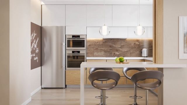 Обзор проекта  Дизайн квартиры 90 м2 Новосибирск