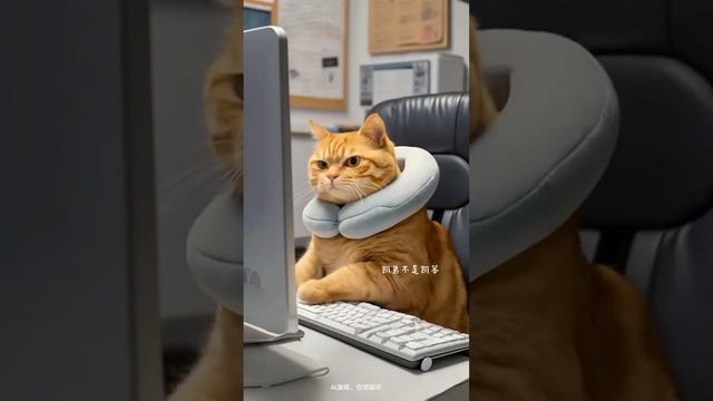 Кот, стресс на работе