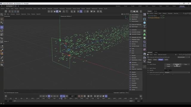 1. Introducción a los Menús y la Relación entre el Emisor y el Grupo de Partículas