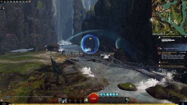 Adventure - Lowland Shore - Raven Scouting (Gold) & Начало Gettin' the Crew Together (Guild Wars 2)