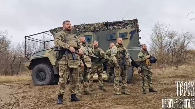 В зоне СВО: Молитва перед боем казаков разведывательной бригады «Терек»