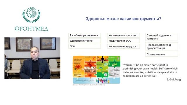 Лекция «ЗДОРОВЬЕ МОЗГА: КАК ЖИТЬ И РАБОТАТЬ ПРОДУКТИВНЕЕ»