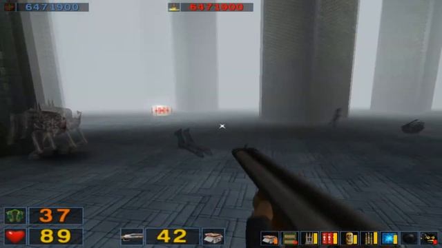 Прохождение Игры Serious Sam The Second Encounter Часть 8: Дворы Гильгамеша!!!