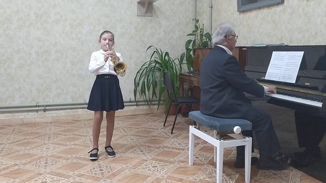 К.М. Вебер - Хор охотников, Колпакова Милана 10 лет (труба)