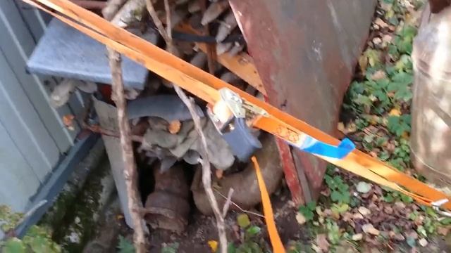 Падает забор_ Выправляю столбы #недолгодумая . Вариант.