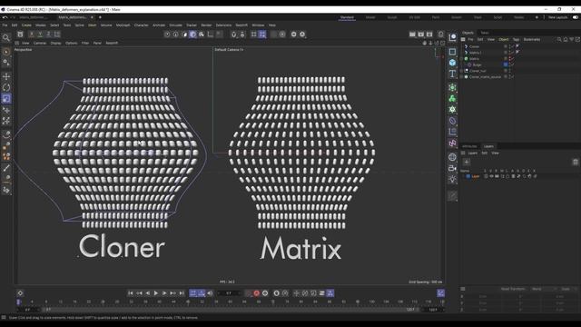 2. Explorando el Objeto Matrix - El Objeto Matrix and Deformadores