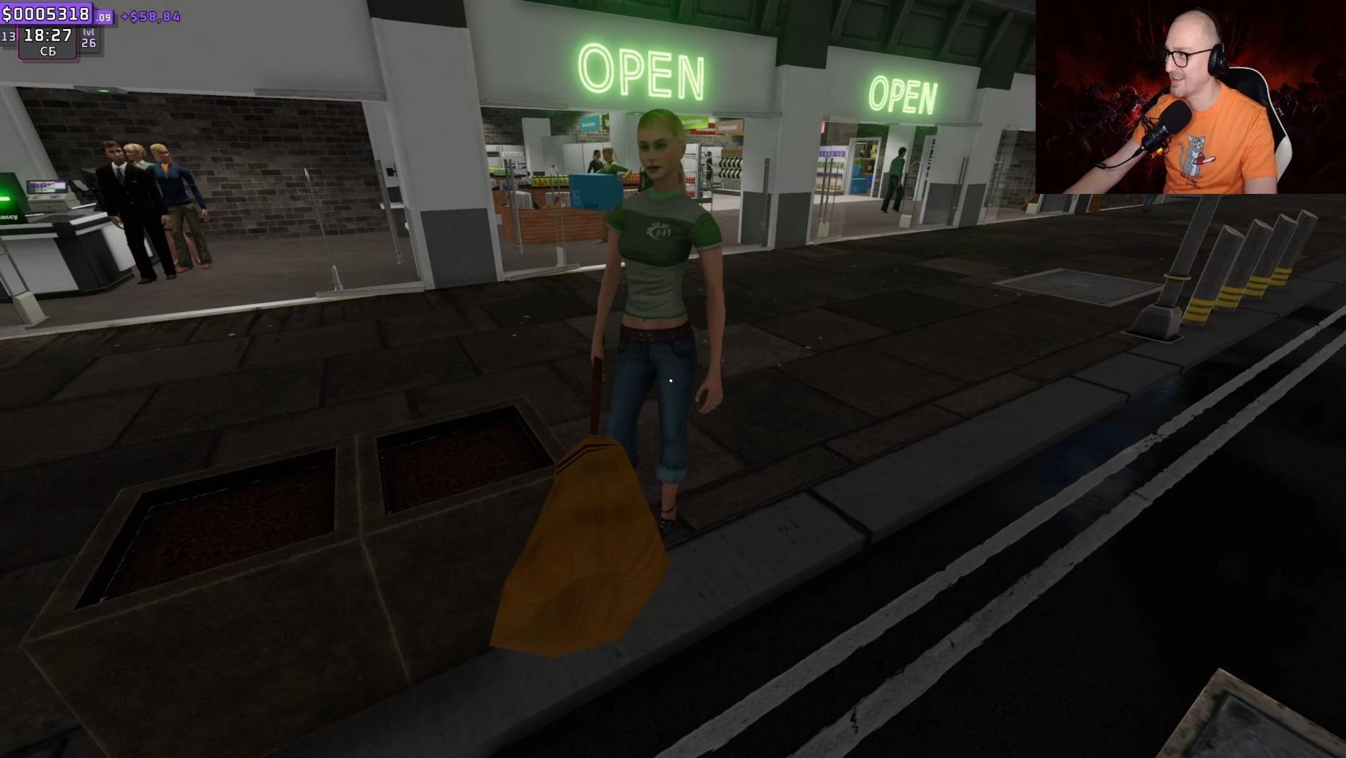 Охрана с метлой. Первая кража  в супермаркете №9 - coop (Supermarket Together)