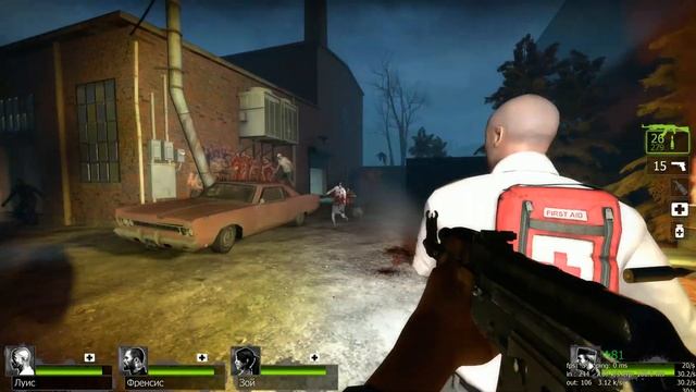 Прохождение Игры Left 4 Dead: (Часть 2) - Мёртвый город!!!