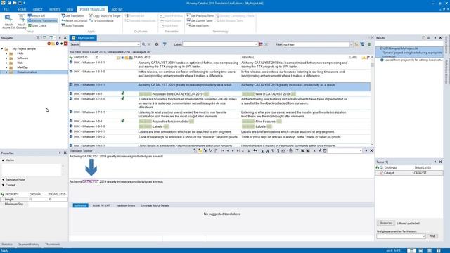 Приступаем к переводу с помощью CATALYST 2023