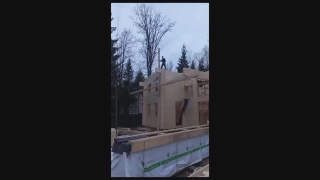 Дом из клееного бруса в Зеленой роще.