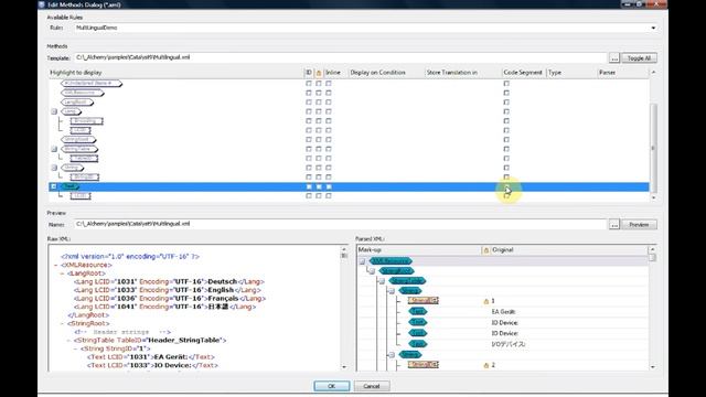 Парсинг и перевод многоязычных XML файлов в CATALYST