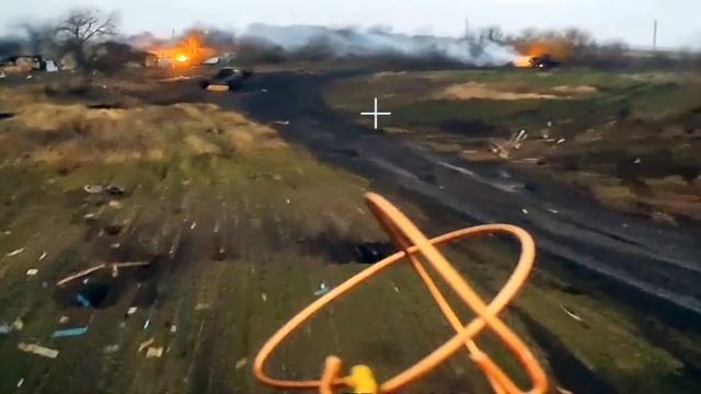 Дрон ВС РФ идеально влетает в БТР M1126 Stryker