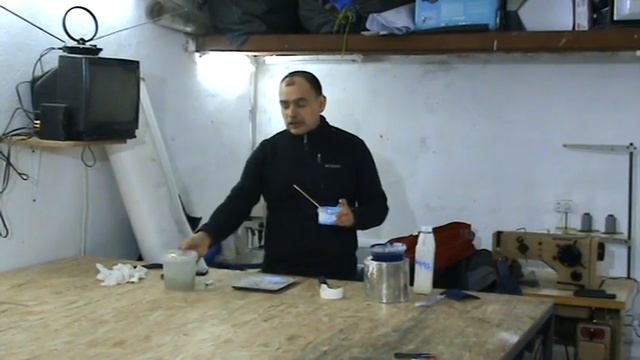 Введение отвердителя в топкоут   гелькоут