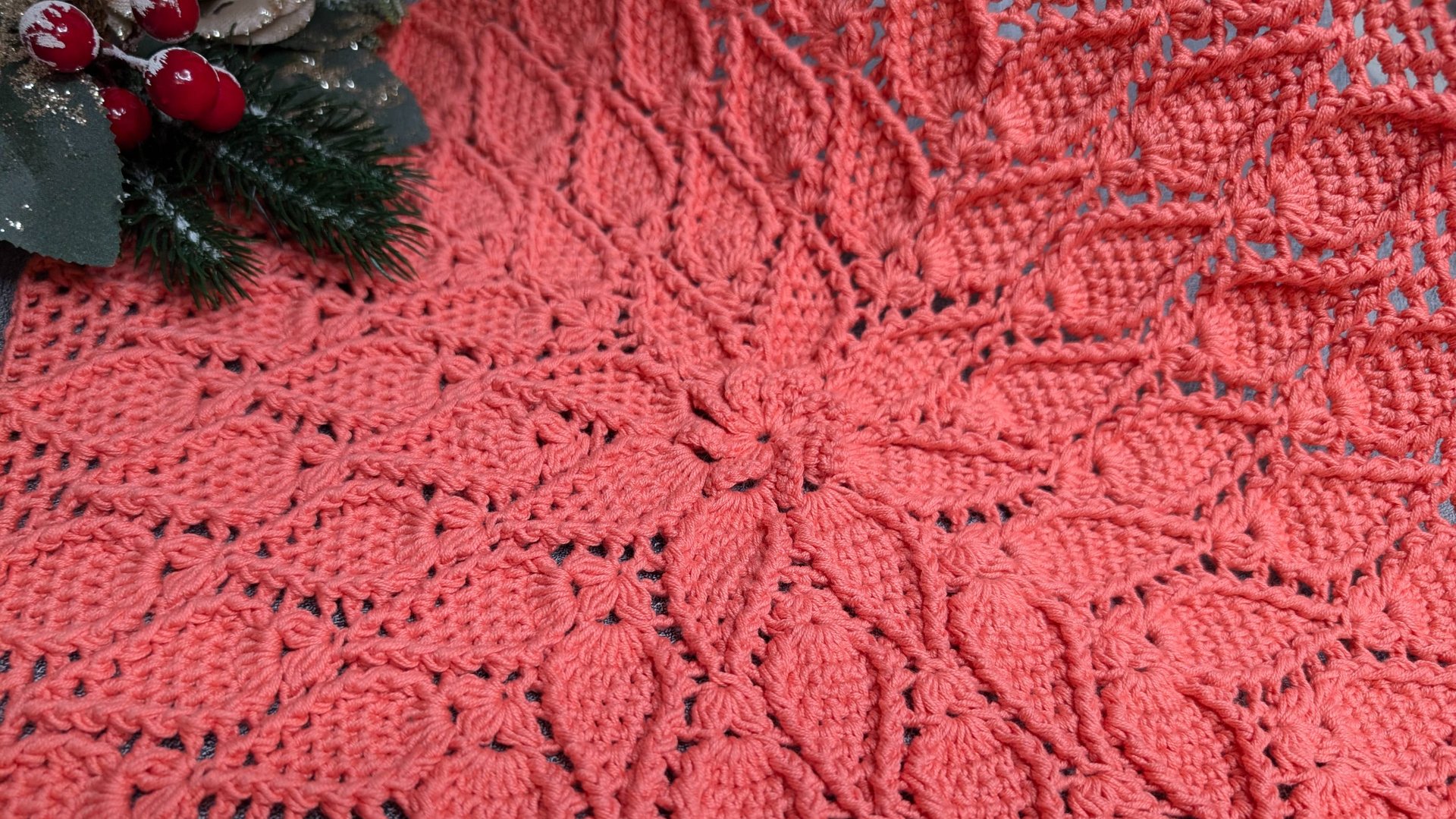 ✨ Огромное полотно роскошным узором ✨