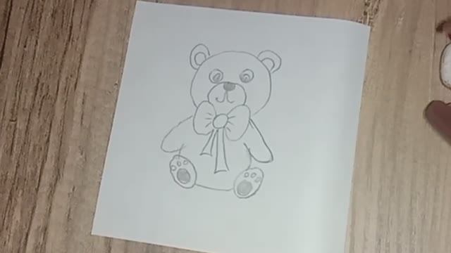 Как нарисовать мишку легко для детей