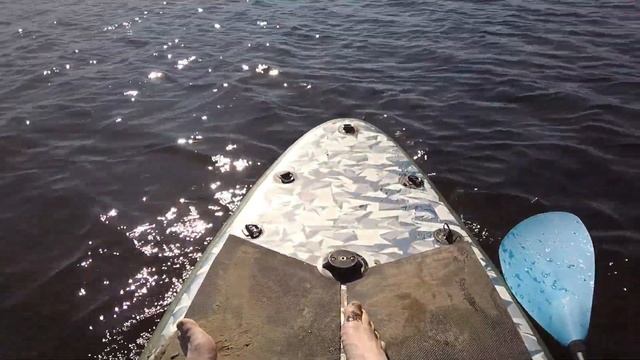 Тест парусно-моторого SUP под мотором