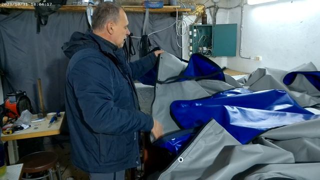 Теплая штора в бокс