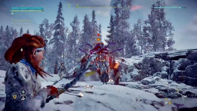 Прохождение игры Horizon Frozen Wilds #9 Три охотника (без комментариев)