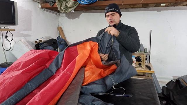 Ремонт крыла кайта