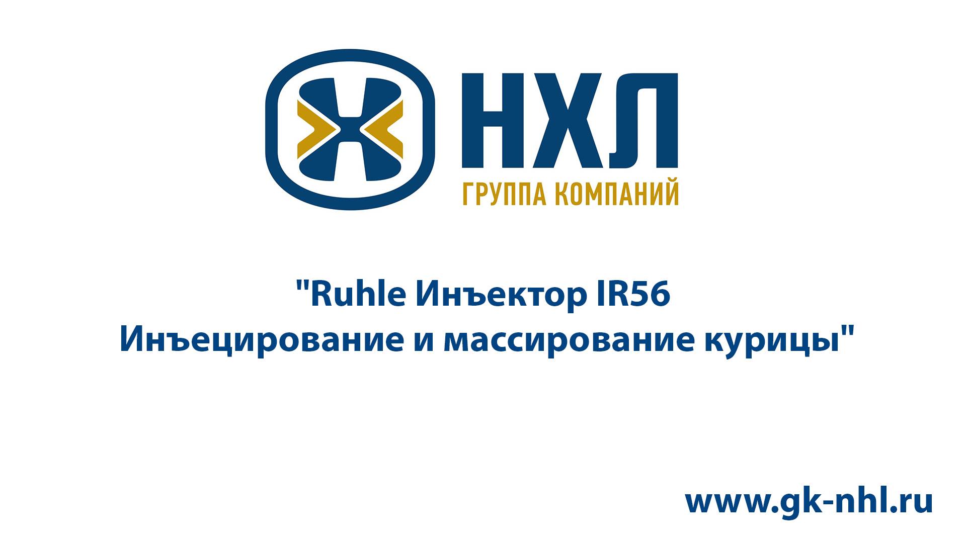 Ruhle Инъектор IR56. Инъецирование и массирование курицы