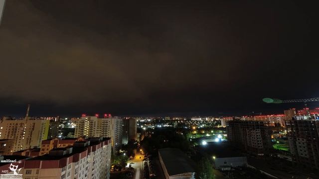 Ночной таймлапс с полной луной