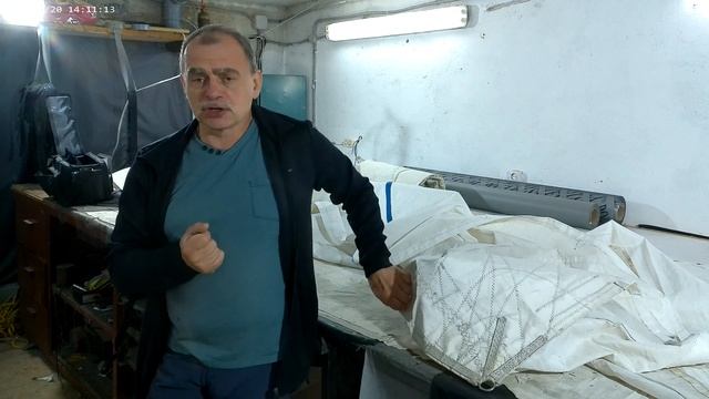 Сгорание паруса на закрутке