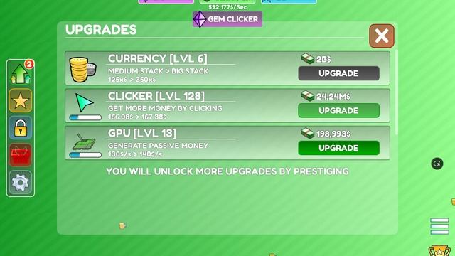 Играю в Money clicker Inc