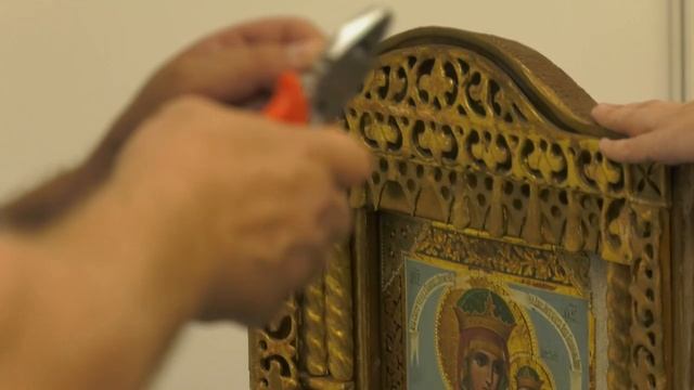 Монтаж выставки «Русская Голгофа. 1917—1921