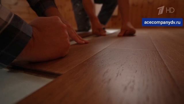 На 1 КАНАЛЕ в программе «Про уют» Вера Кинчева показала применение напольного покрытия Alpine floor