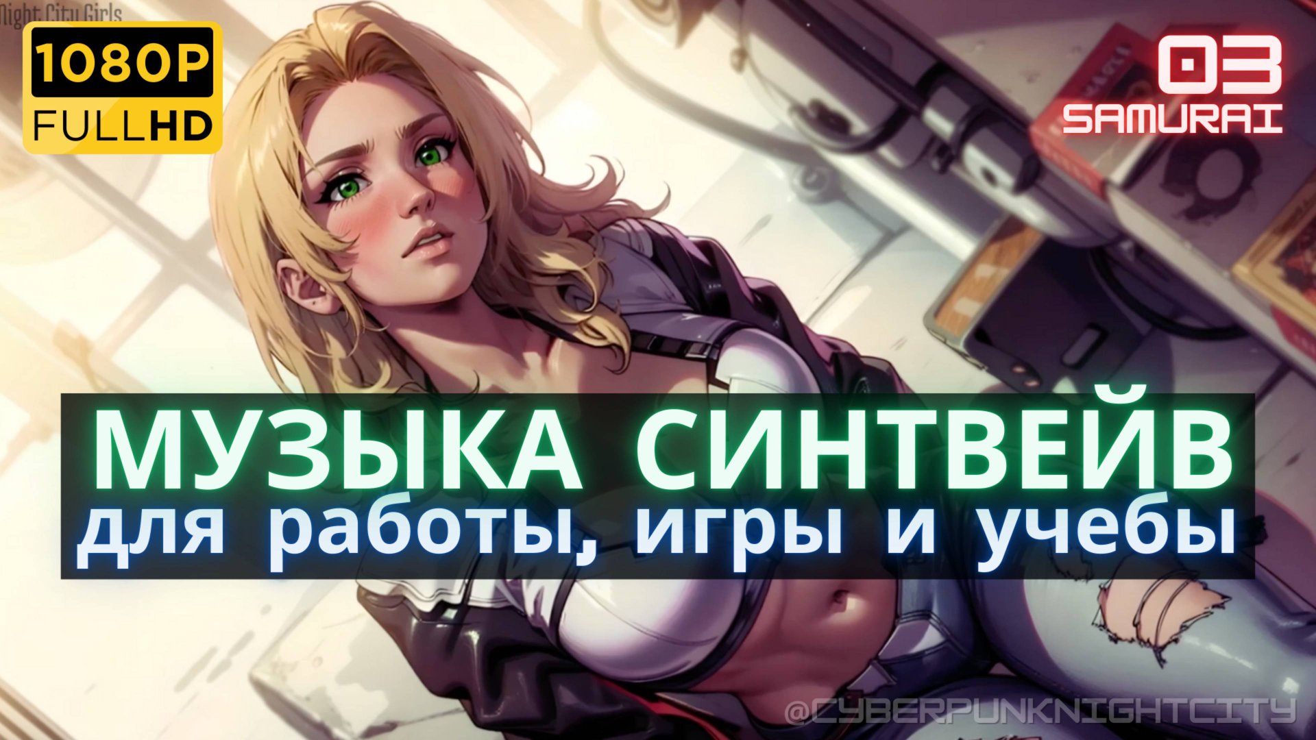 Музыка Синтвейв Киберпанк -003- Альт Каннингем из Night City👹Музыка для отдыха, игры и работы