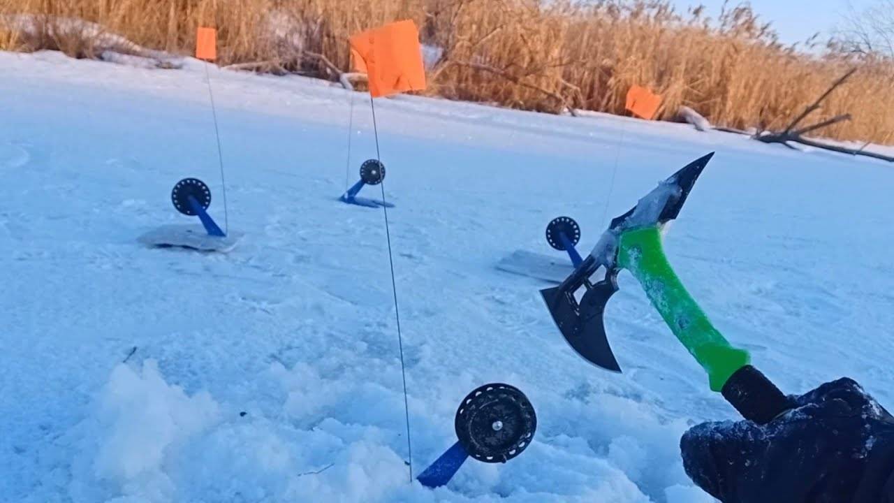 Рыбалка на диком адреналине! Щука на жерлицы