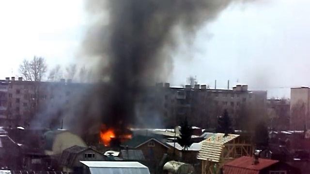 Продолжение пожара на дачном участке у Северных ворот  г.Дзержинска