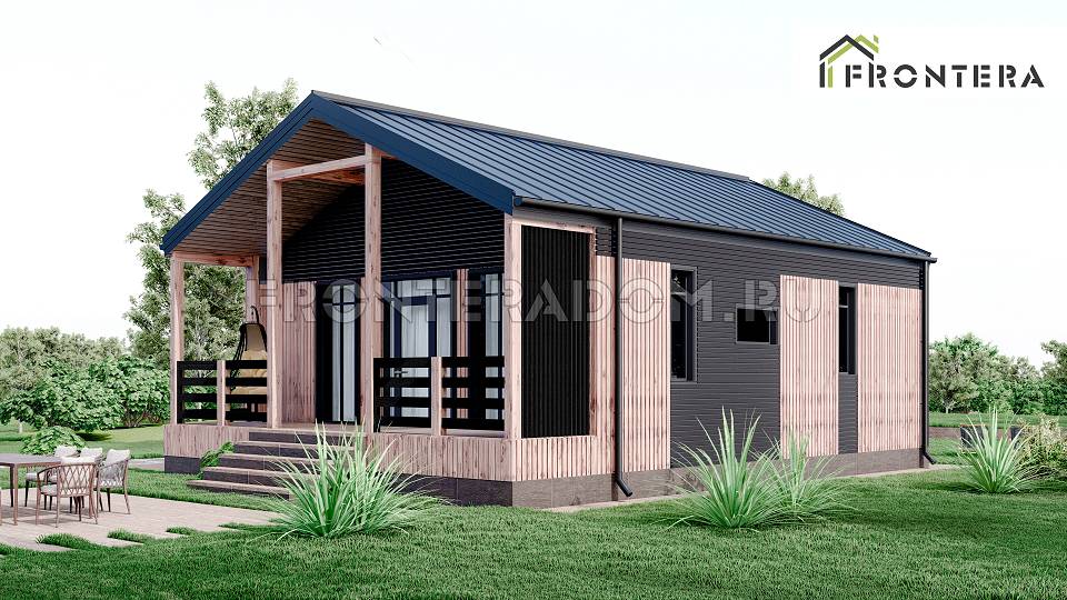 Каркасный дом в стиле барн. Обзор проекта / Барн 83.