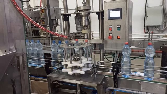 Автоматическая линия розлива жидкости в пэт 1,5л.  ДЭНКАР
