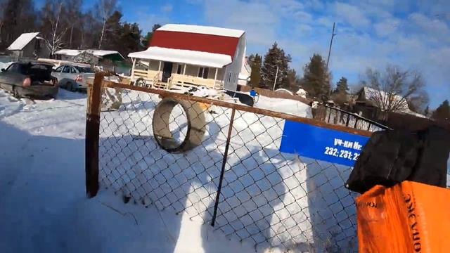 Монтаж септика зимой