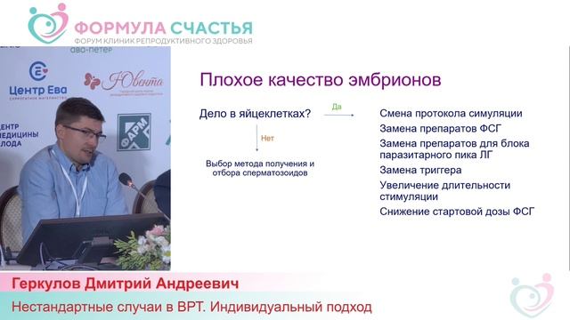 Геркулов Д.А. «Нестандартные случаи в ВРТ. Индивидуальный подход»