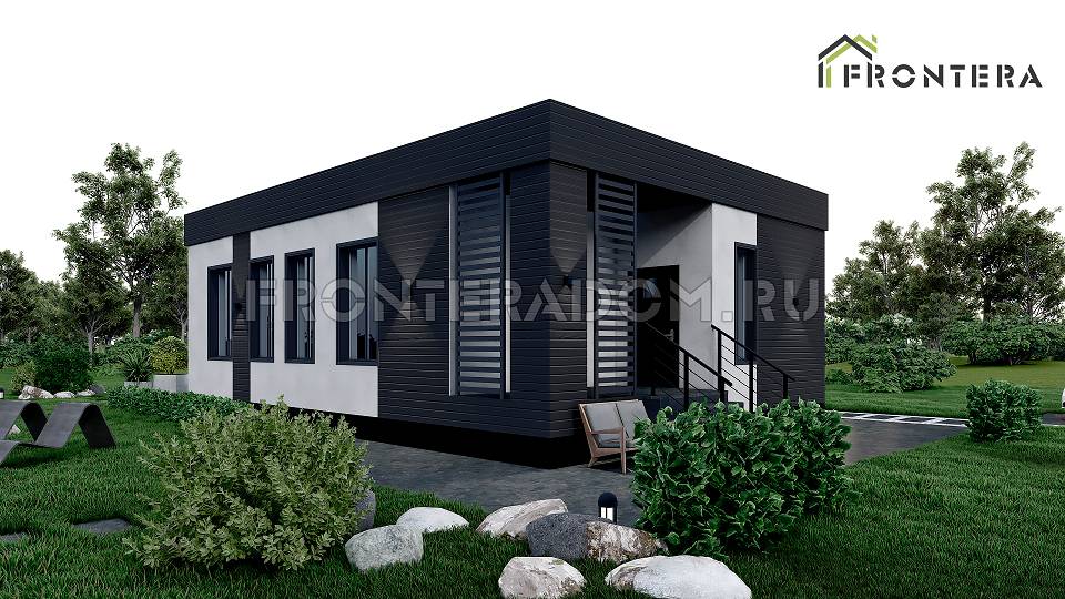 Каркасный дом в стиле хай-тек. Обзор проекта / Флэт 77.