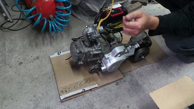 Установка карбюратора PZ19 на двигатель 139qmb, серия 7: Тестовый запуск.