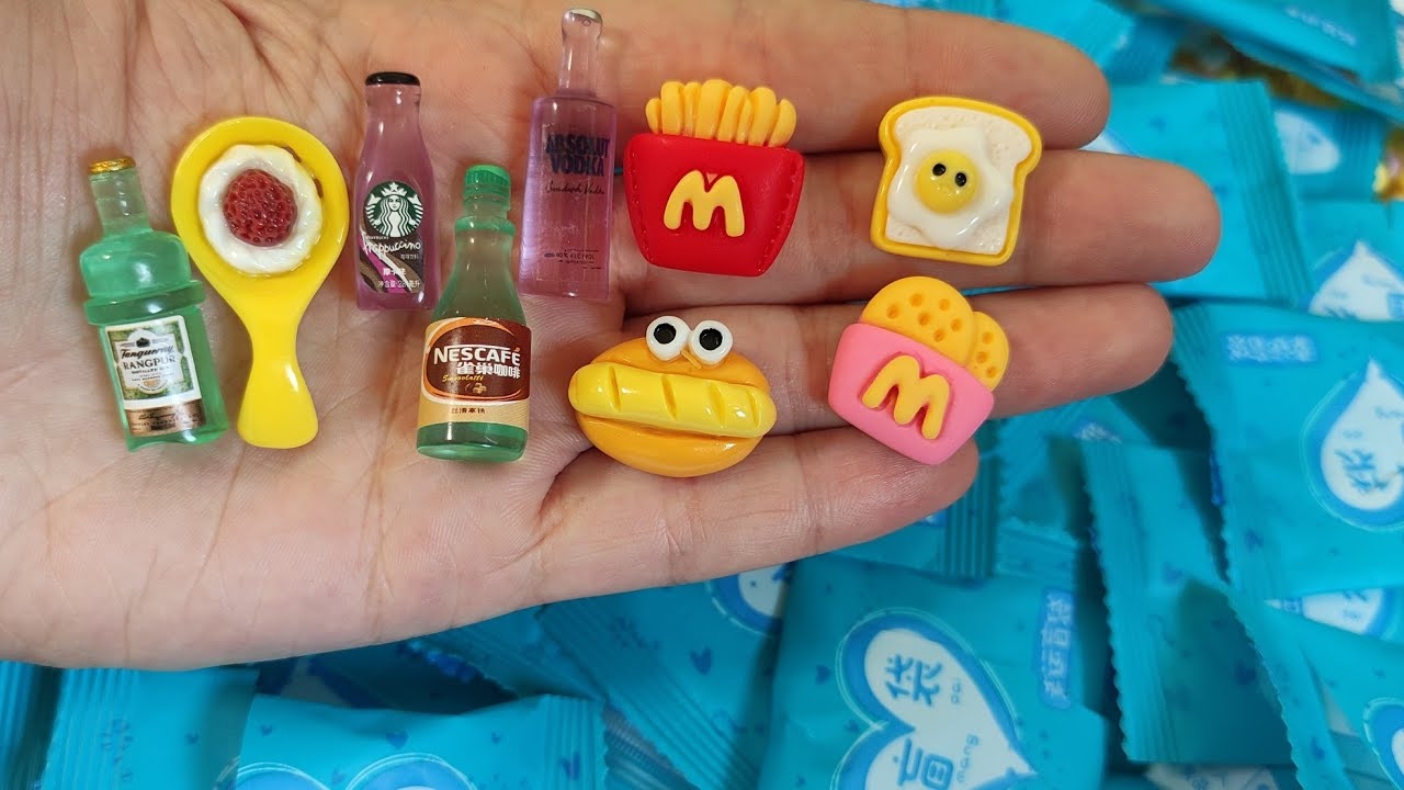 100 шт - Распаковка МИНИ продуктов для кукол. Распаковка мини-пакетиков сюрпризов.