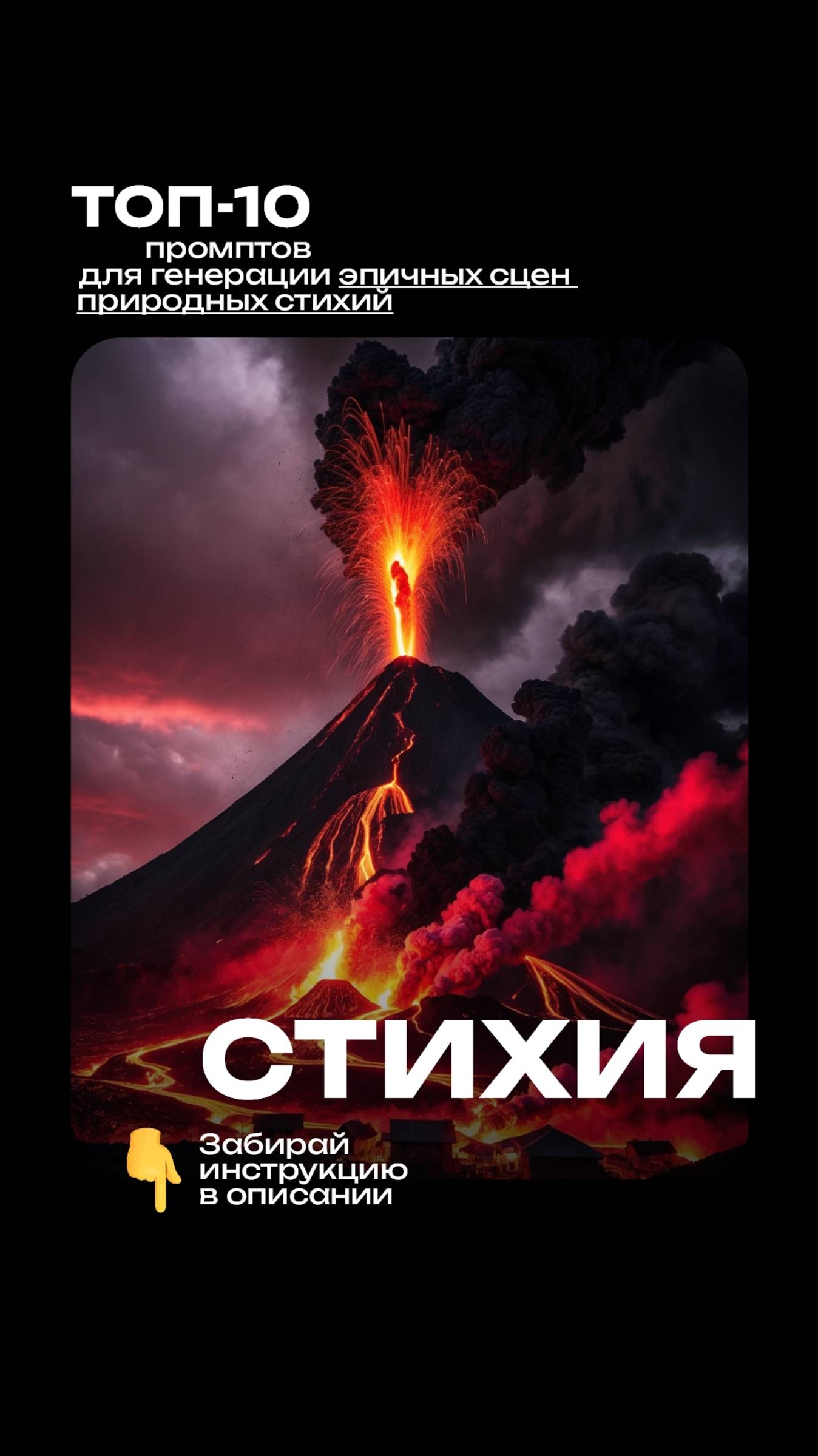 ТОП-10 промптов для генерации разрушений от природных стихий!