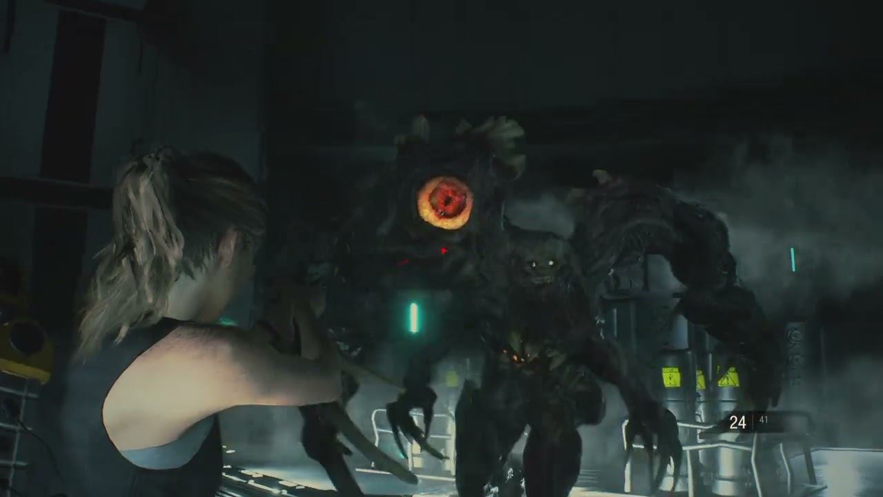 Resident Evil 2 Remake (Hard) - Биркин G3 (Клэр, Лаборатория)